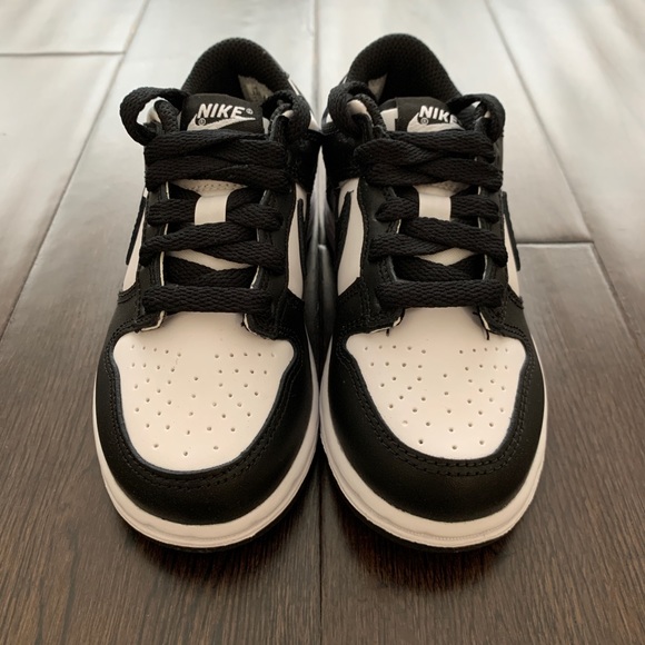 Nike | Shoes | Nike Little Kids Panda Dunk Low White Black 1c Ds | Poshmark